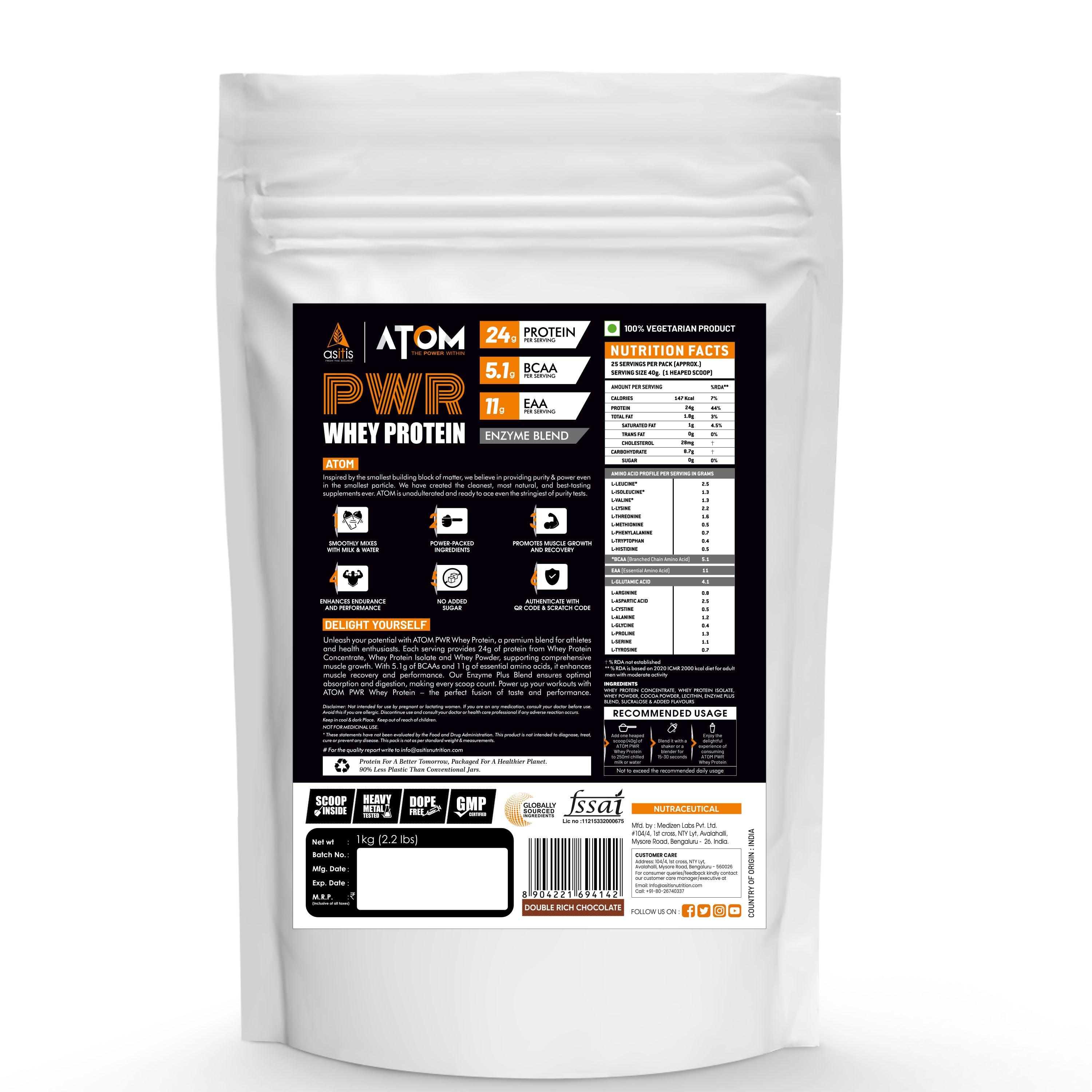 AS-IT-IS Nutrition ATOM PWR Whey Protein