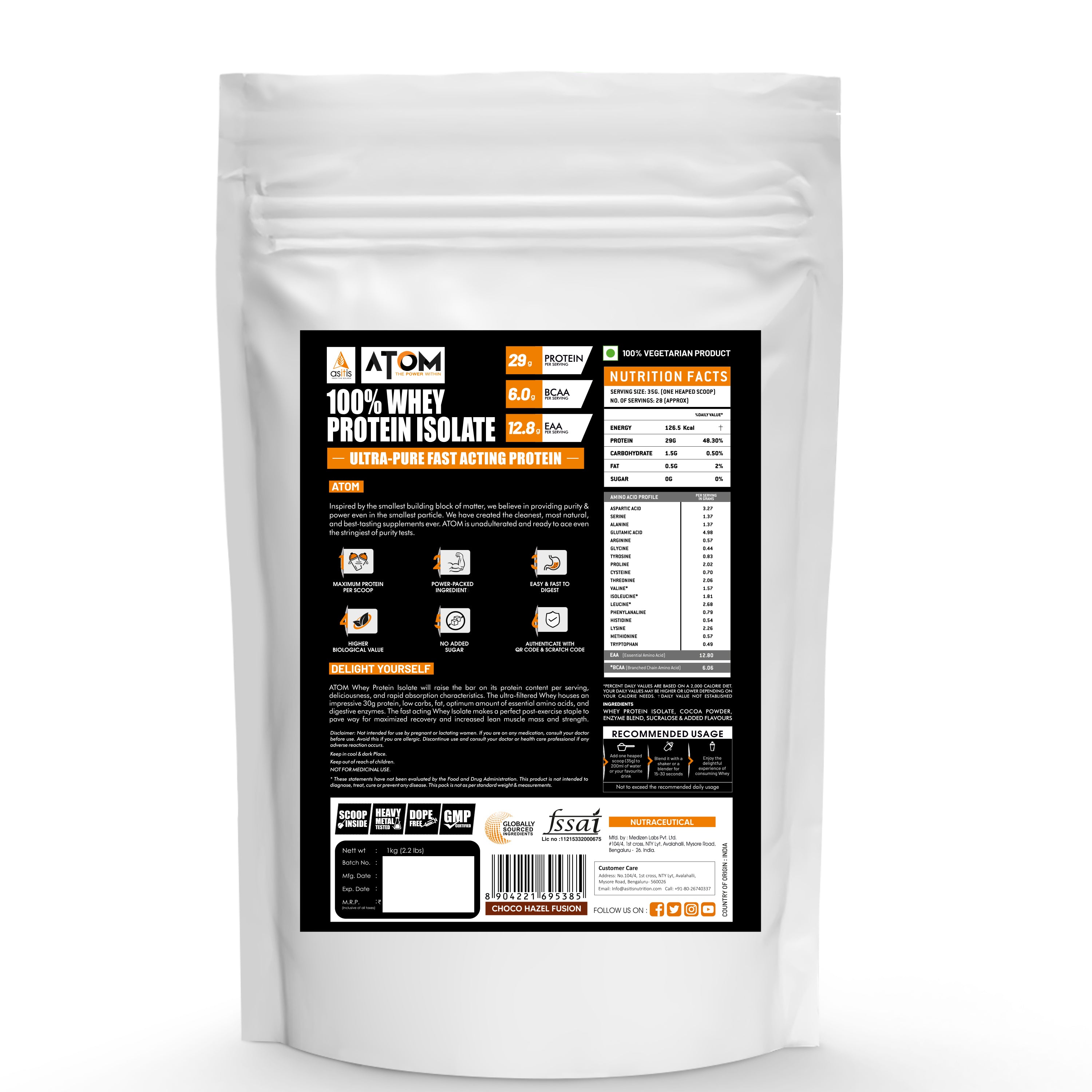 AS-IT-IS ATOM Whey Protein Isolate — AS-IT-IS Nutrition