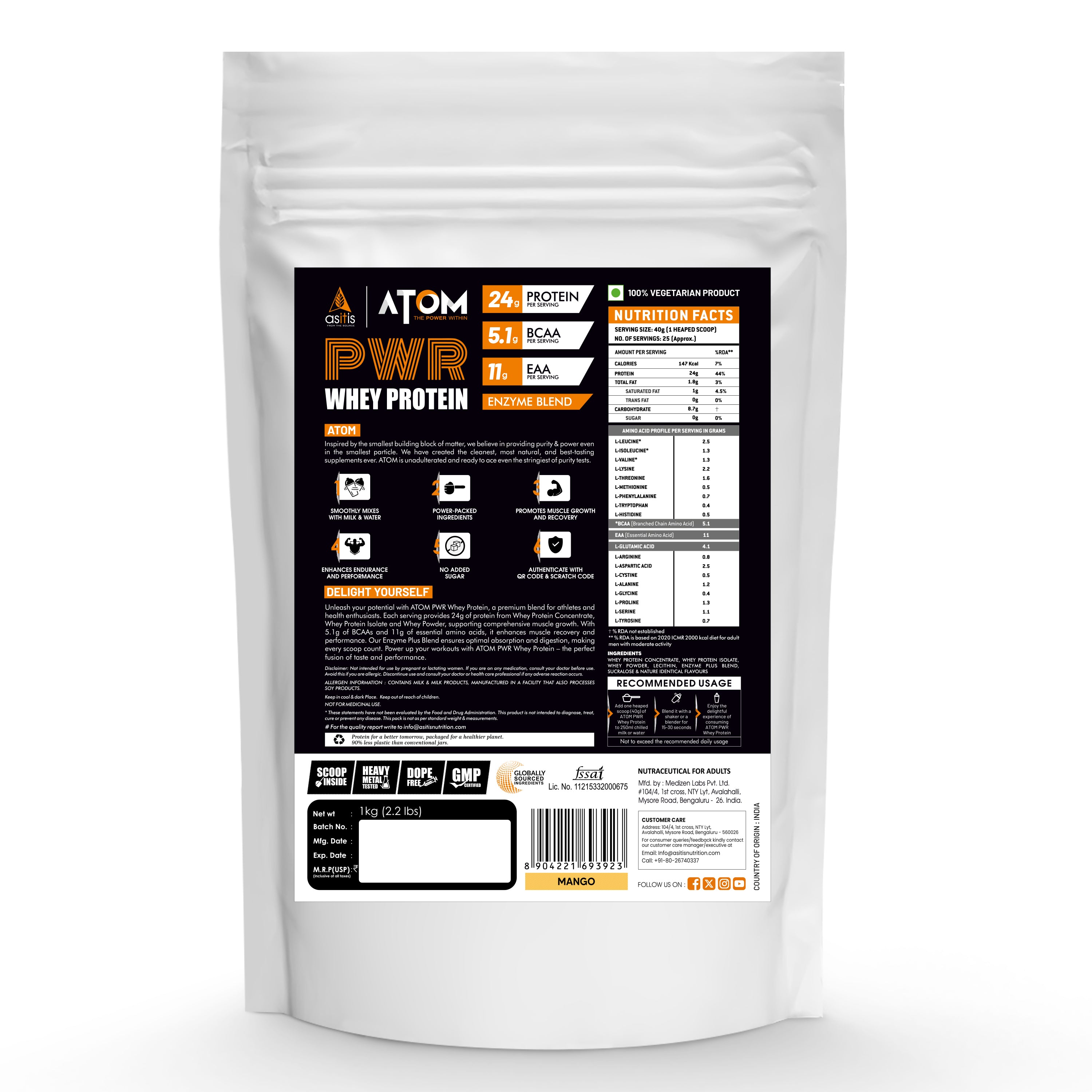ATOM PWR Whey Protein — AS-IT-IS Nutrition