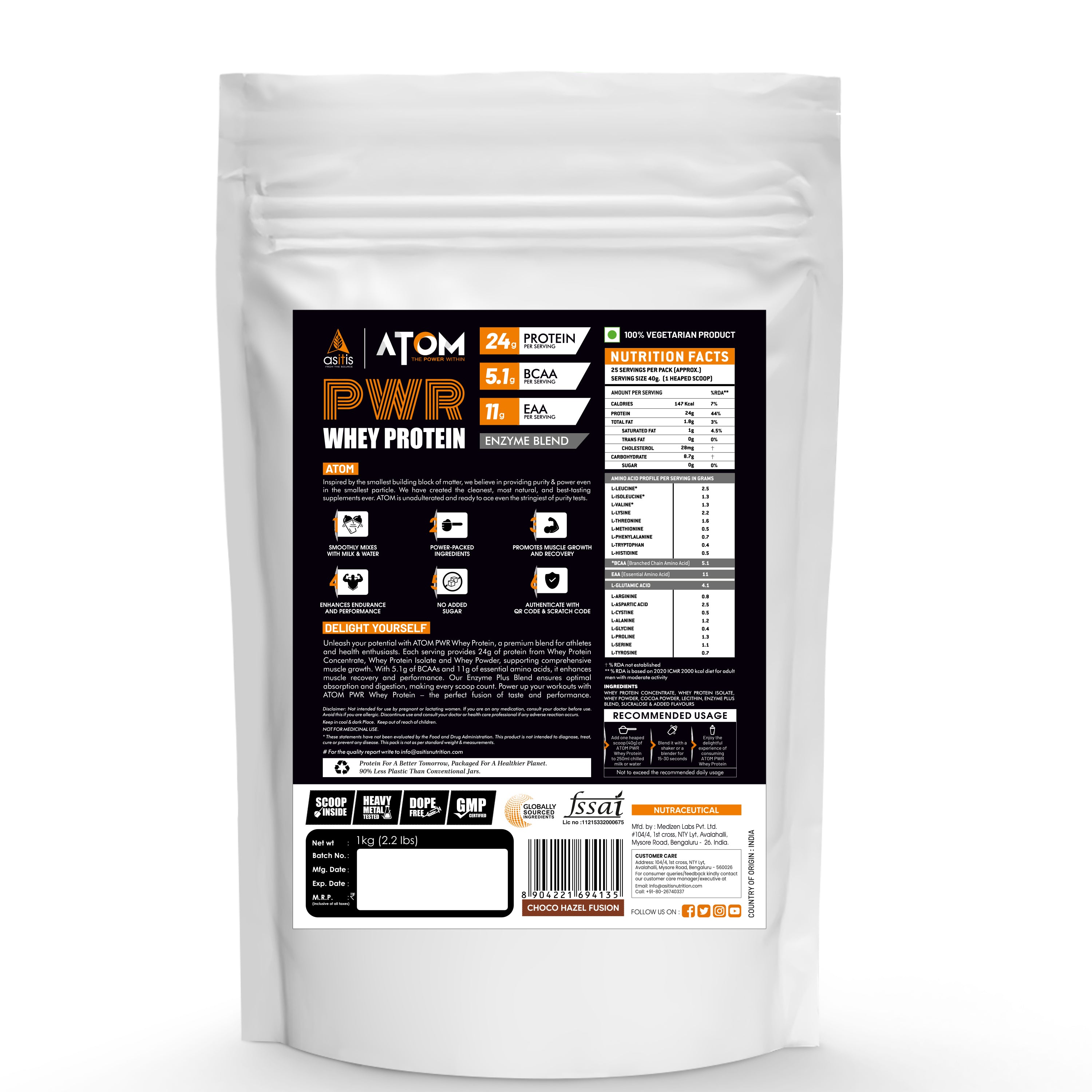 AS-IT-IS Nutrition ATOM PWR Whey Protein