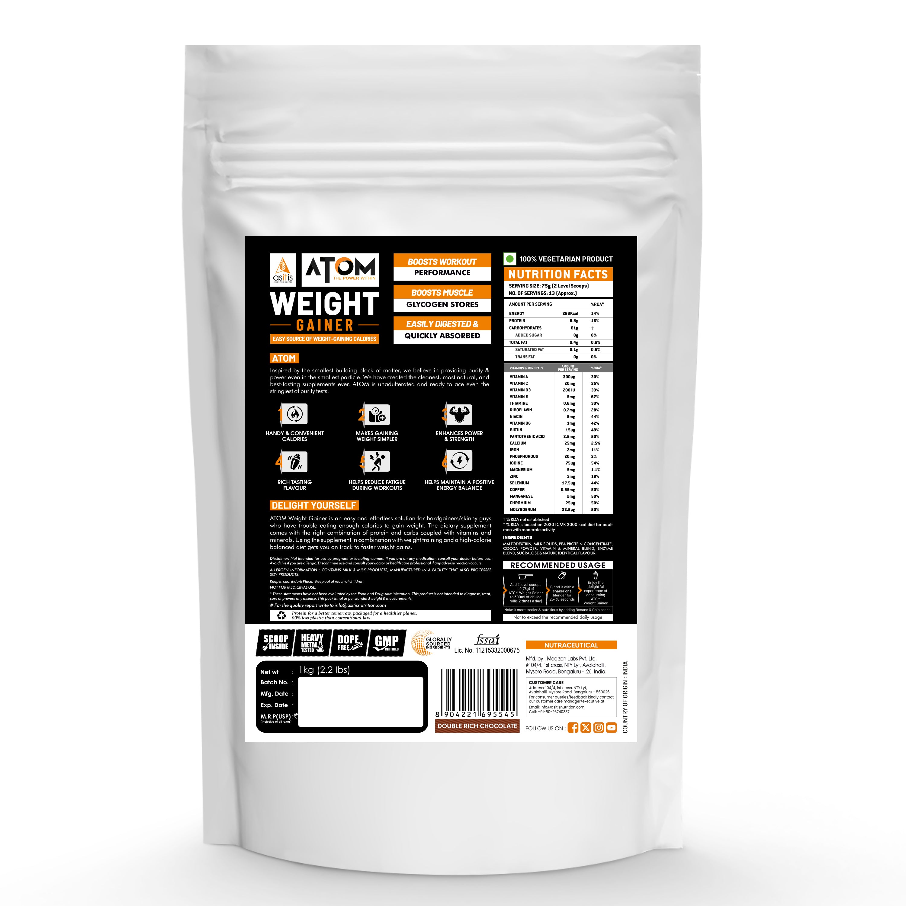 ATOM Weight Gainer — AS-IT-IS Nutrition