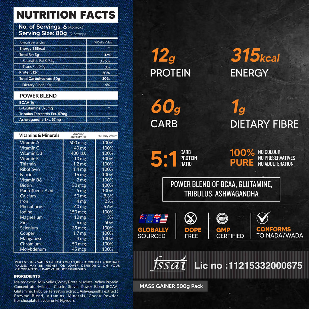 Atom Mass Gainer: The Best Vegetarian Mass Gainer Supplement