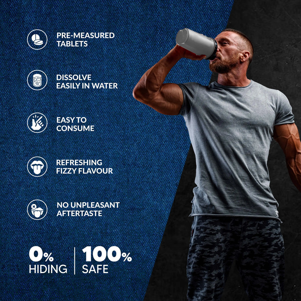 Creatine Monohydrate 1500mg| 20 Effervescent Tablets | Pink Lemonade