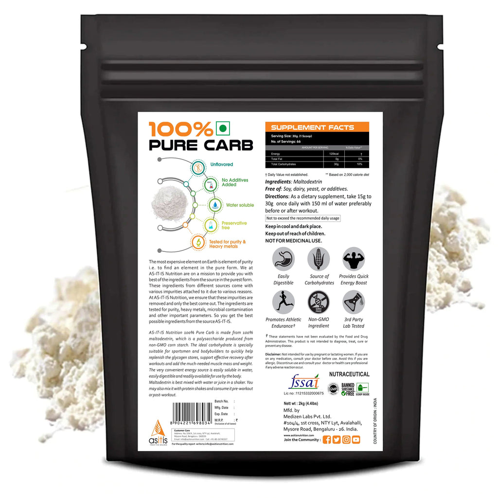 Pure carb for Weight gain. weight gainer for men & women
